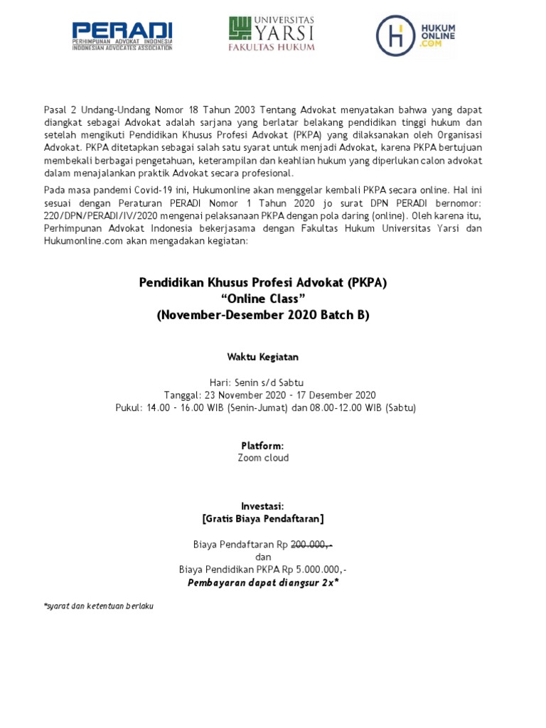 PKPA - Online Class - Materi Publikasi - PKPA 23 Nov - 17 Des - Batch B ...