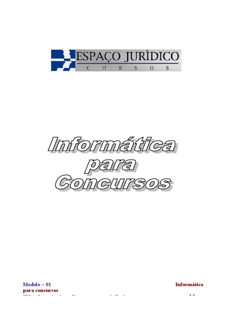 Apostila Informática - Módulo 1 | PDF