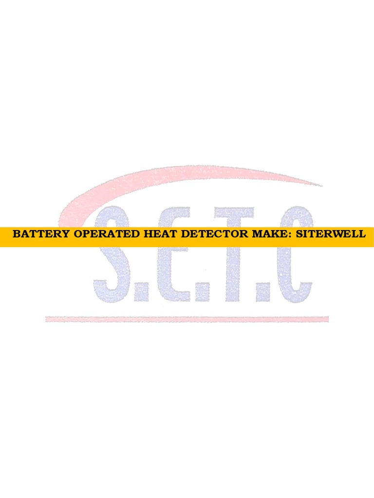 Battery Operated Heat Detector | Download Free PDF | Manufactured Goods