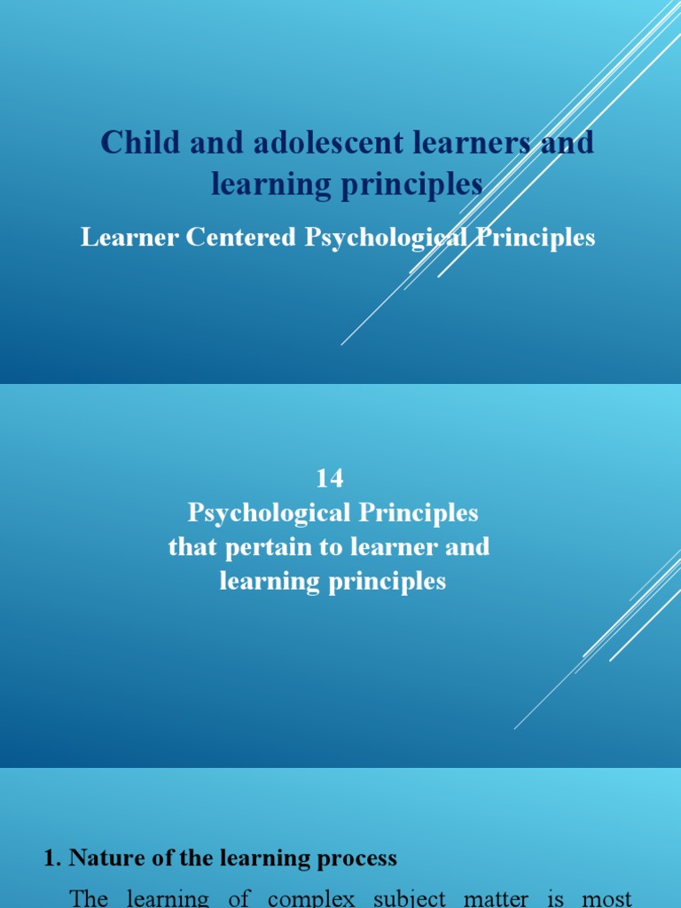 1 Unit I Child and Adolescent Learners and Learning Principles | PDF | Learning | Metacognition