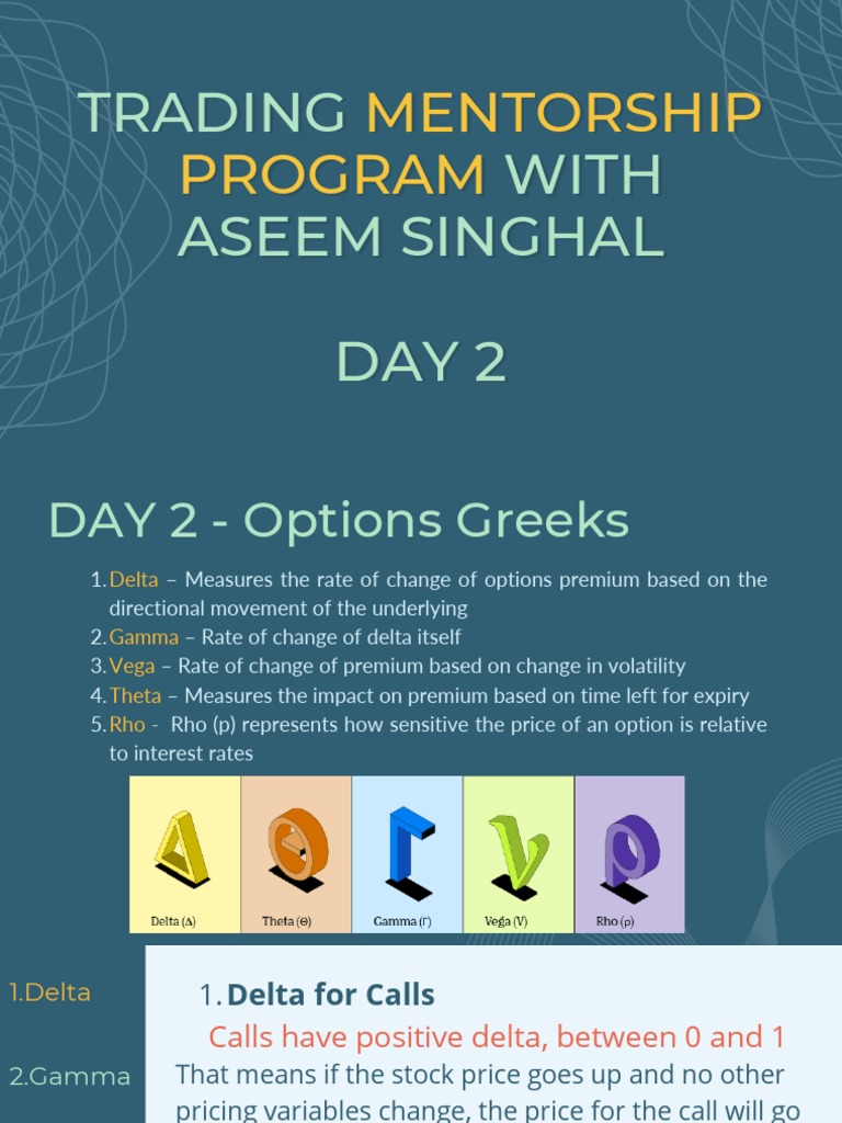 Day 2 | PDF | Greeks (Finance) | Option (Finance)