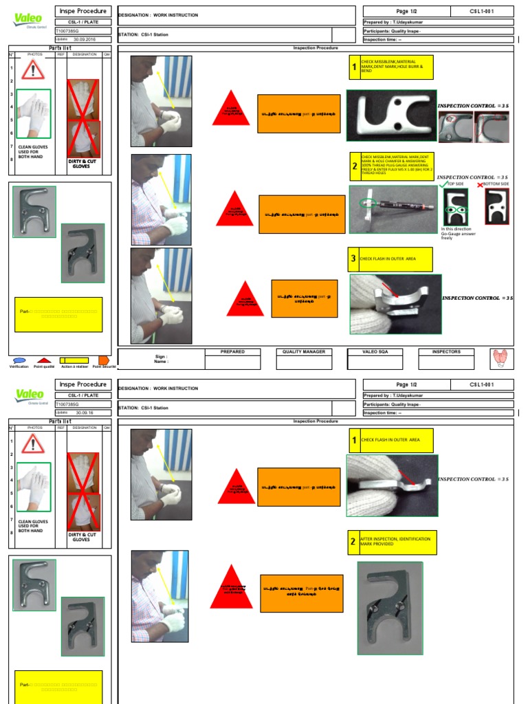 CSL 100% Inspection | PDF