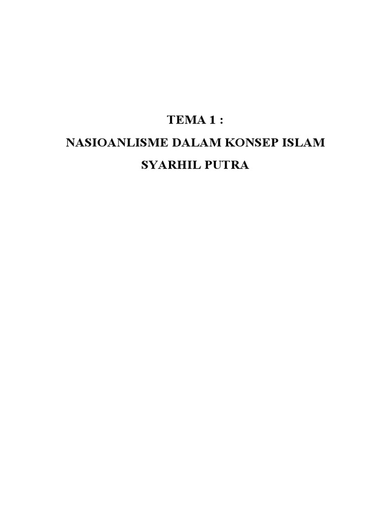 Tema 1 Putra | PDF