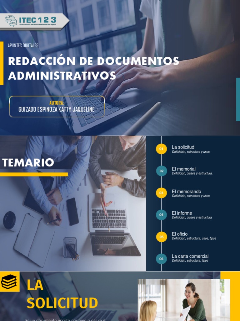 Ejemplo Apunte Digital Redacción de Documentos Administrativos | PDF