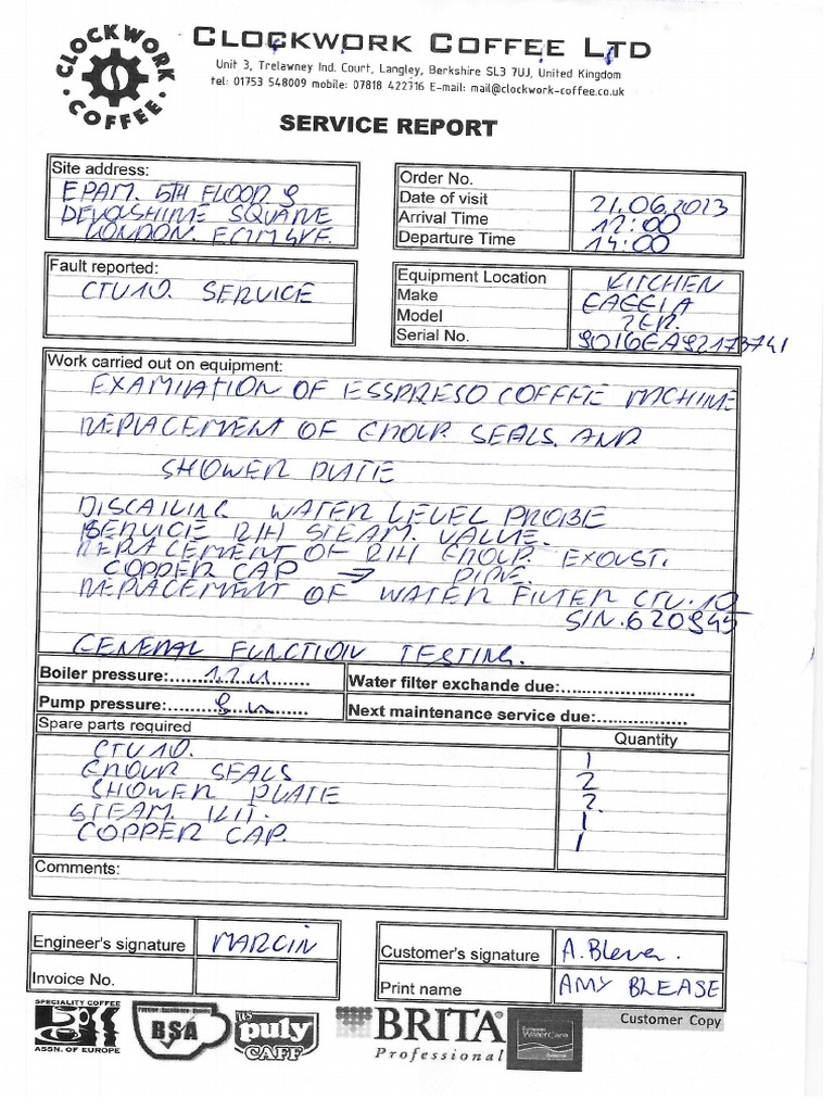 Clockwork Report | PDF