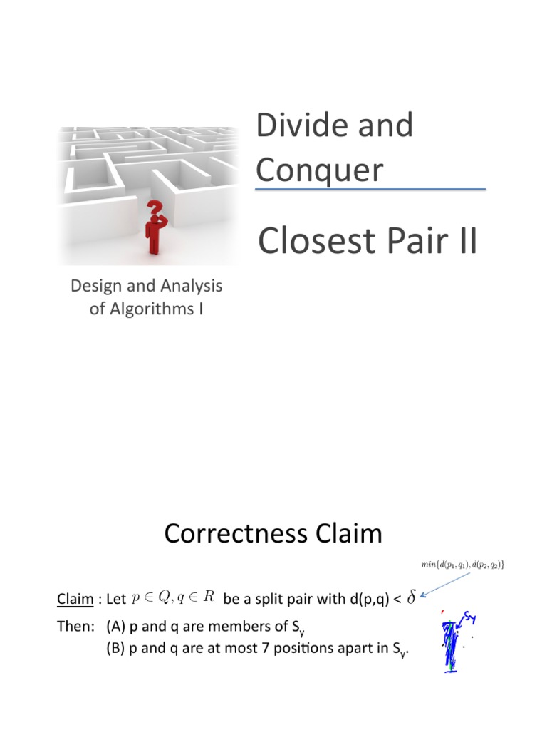 Slides Algo Closest2 Typed Pdf Applied Mathematics Theoretical Computer Science 