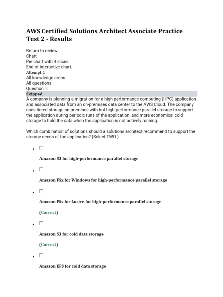 Neal Davis AWS Certified Solutions Architect Associate Practice | PDF ...