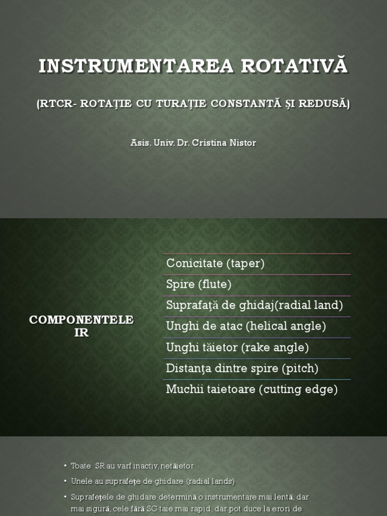 Instrumentarea Rotativă | PDF