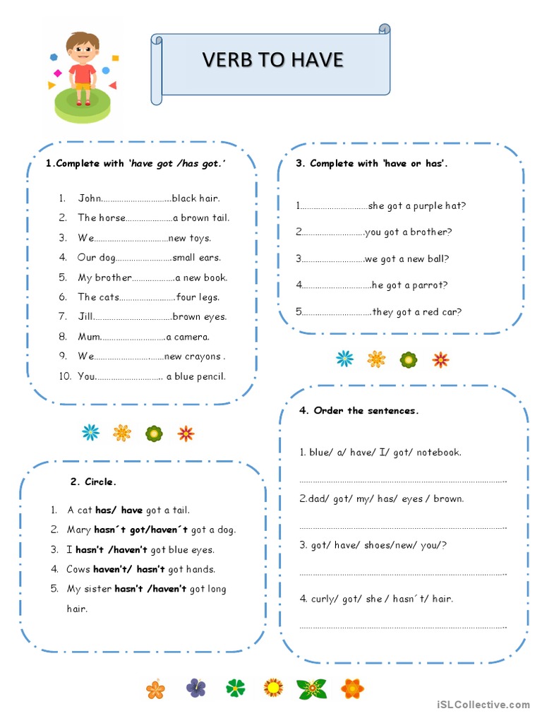 Verb To Have | PDF | Home & Garden