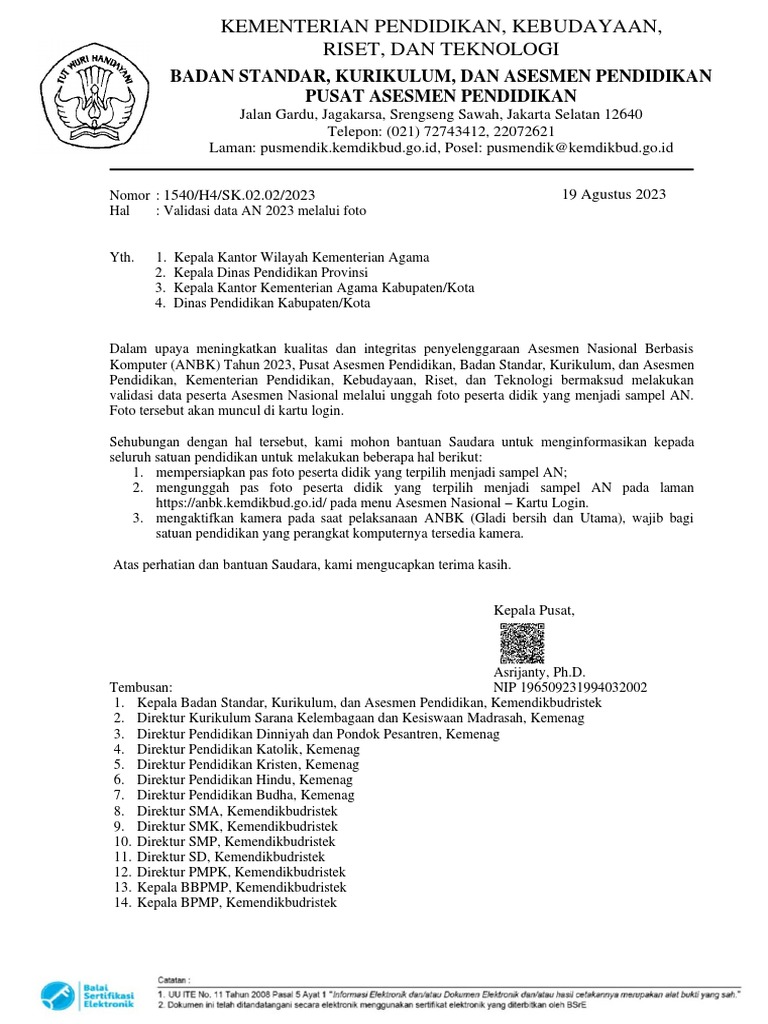 Validasi Data AN 2023 Melalui Foto | PDF