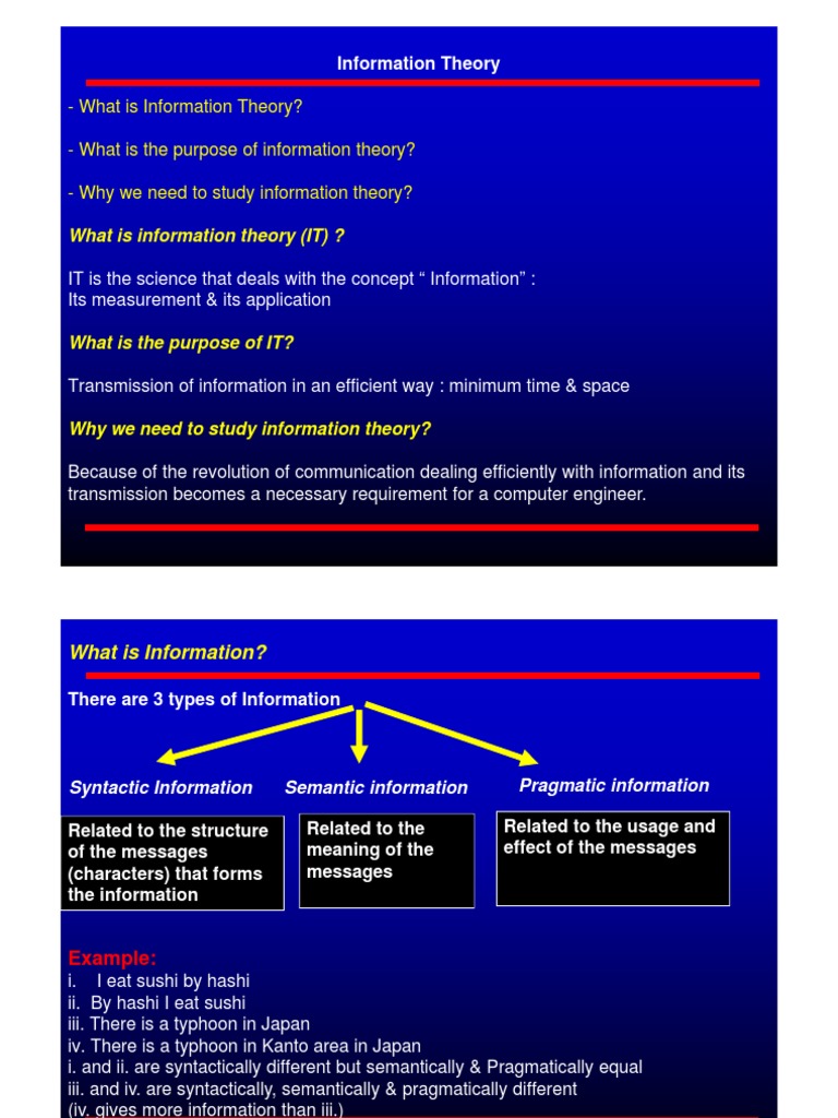 IT Lecture 0 | PDF | Information | Code
