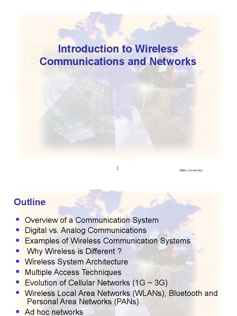 Introduction WCN | PDF | Channel Access Method | Cellular Network