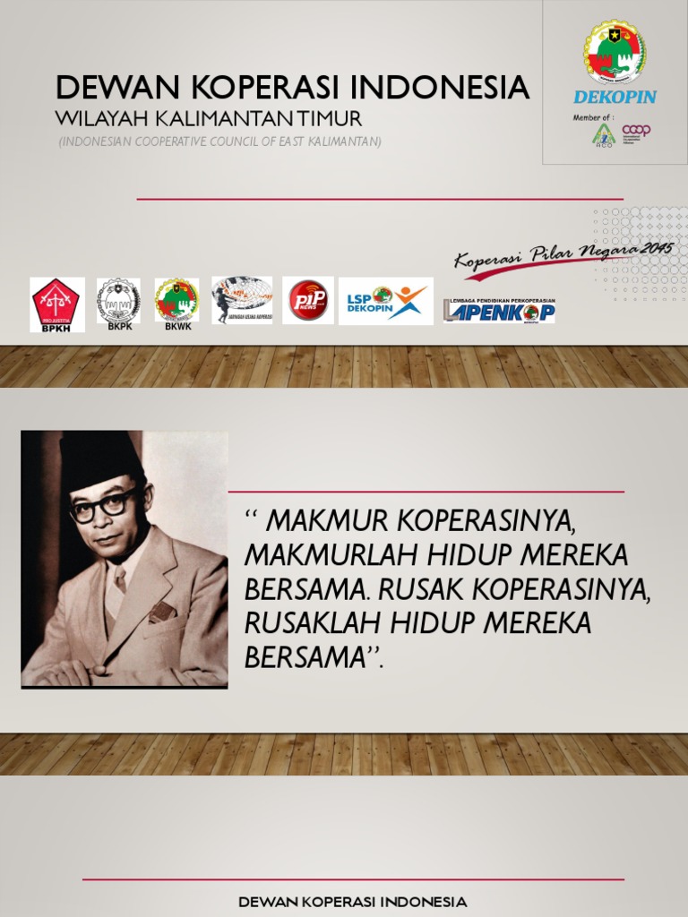Materi - Profil Dekopin Wilayah Kaltim - 2020 | PDF
