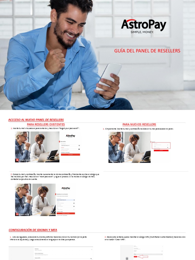 AstroPay-Resellers Guide 2.0-ES | PDF | Contraseña | Ciencias de la Computación