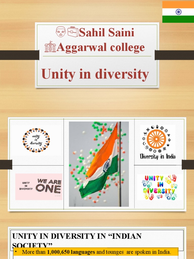Presentation-Unity in Diversity | PDF | Multiculturalism | Indian Religions