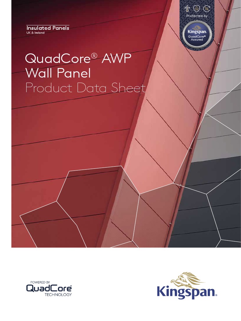 Kingspan Quadcore Awp Wall Panel Data Sheet en GB Ie | PDF