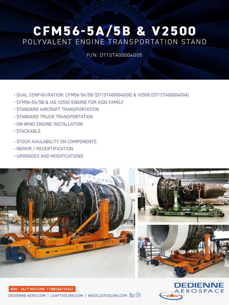 CFM56-5A/5B & V2500 Engine Stand Specs | PDF | Computers | Technology ...