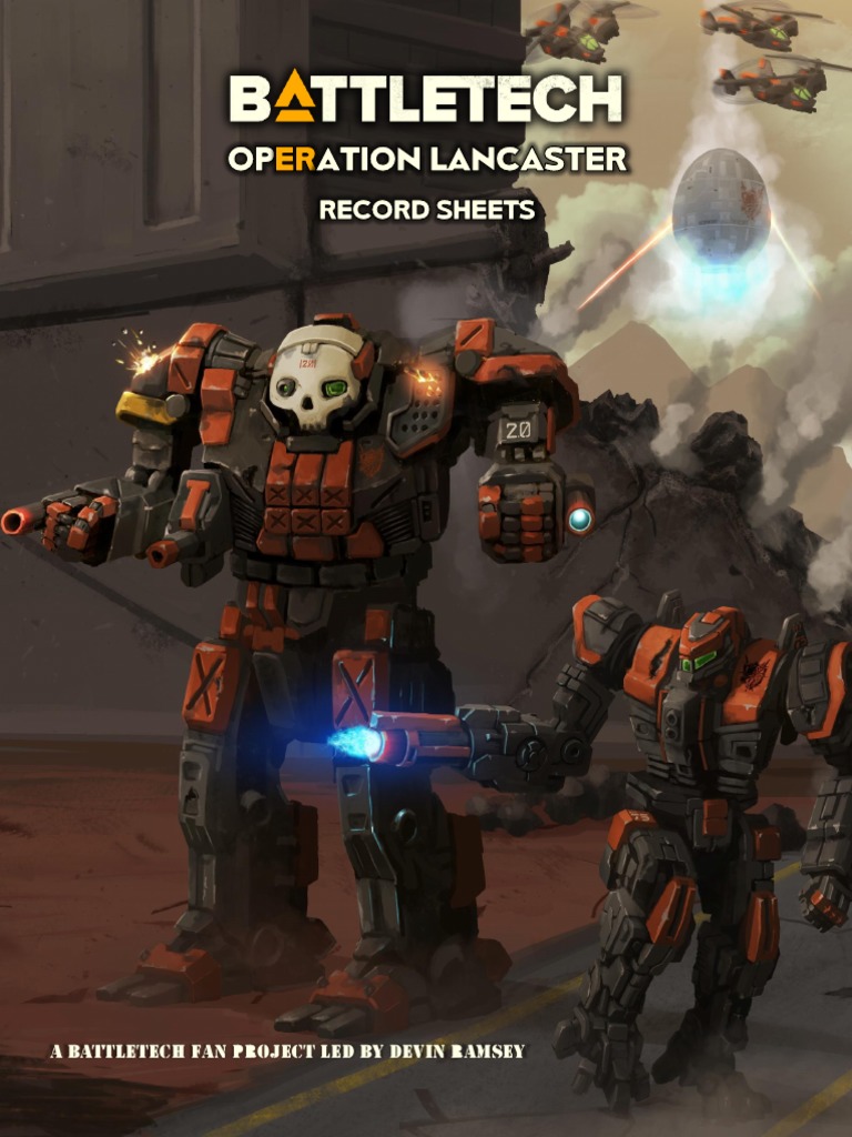BattleTech - Operation Lancaster Record Sheets | PDF | Battle Tech