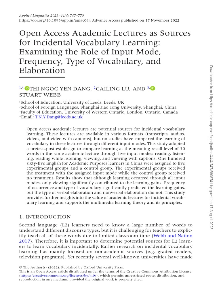 Amac 044 | PDF | Learning | Second Language Acquisition