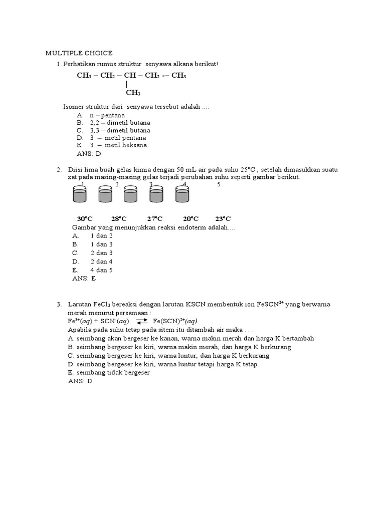 Soal Pas Kimia Kelas 11 Mipa 2022 | PDF | Metode & Bahan Ajar