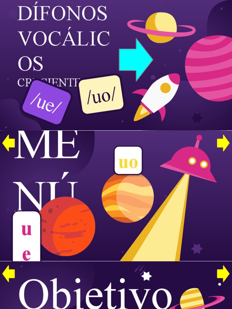 Dífonos Vocálicos Ue - Uo | PDF | Espacio exterior | Ciencias fisicas