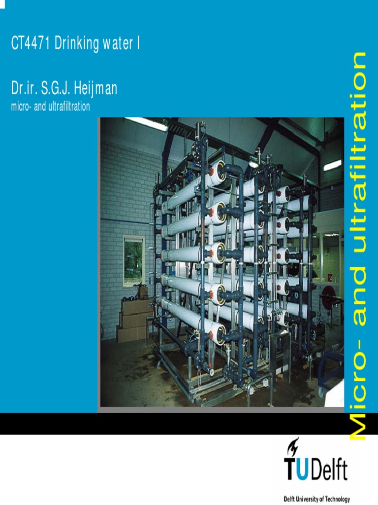 Micro and Ultrafiltration in Water Treatment | PDF