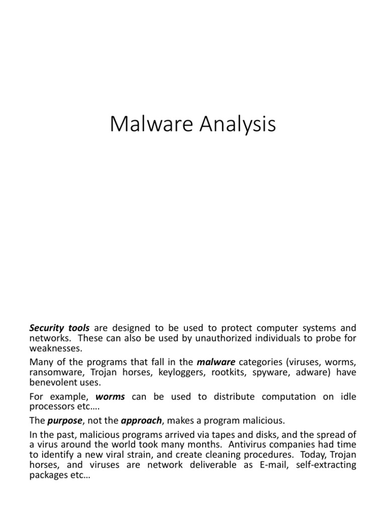 Comprehensive Malware Analysis Guide | PDF