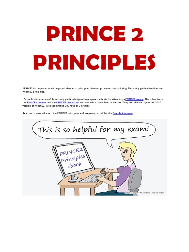 PRINCE 2 - Principles | PDF | Business