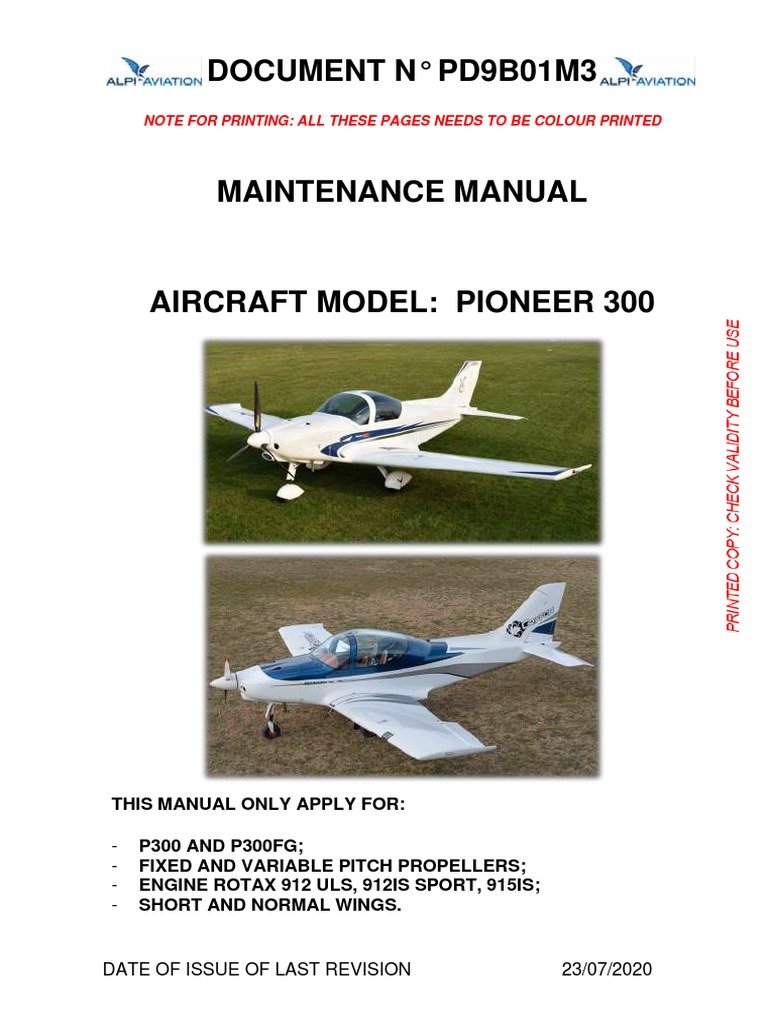 PD9B01M3 - P300 Maintenance Manual 2020 | PDF