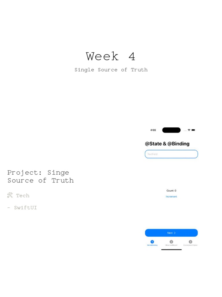 Week4 - Single Source of Truth | PDF | Finance & Money Management ...