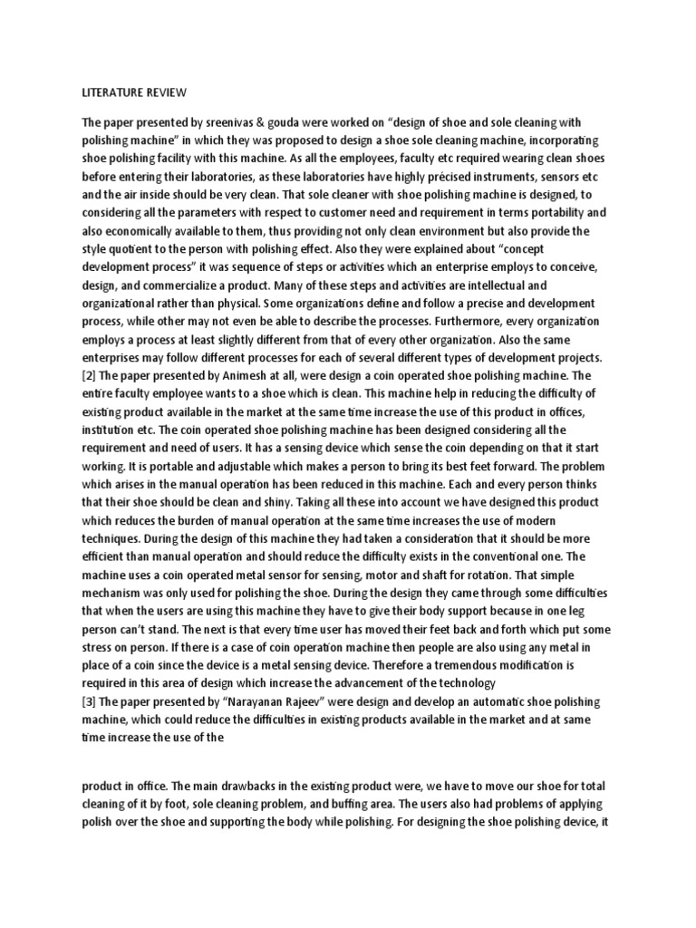 Literature Revi-Wps Office | PDF | Oil | Shoe