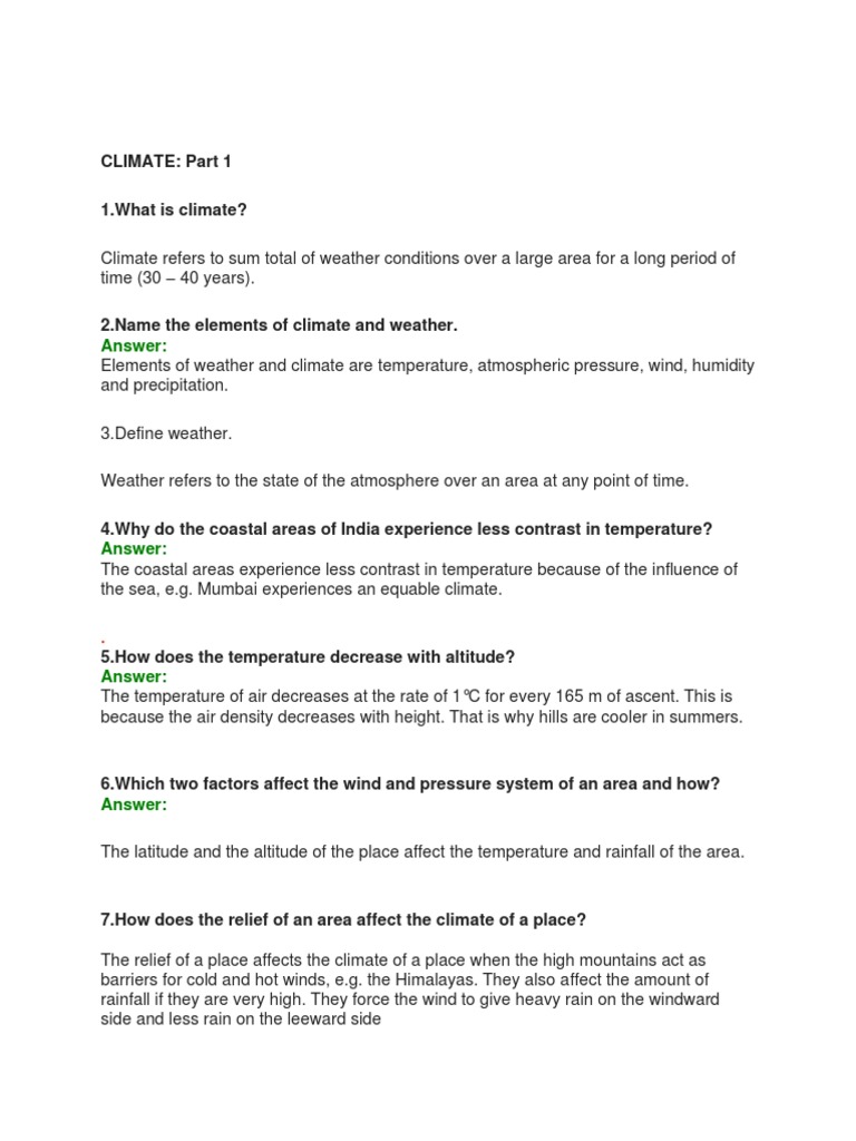 CLimate Notes | PDF