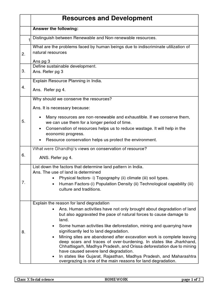 Resource and Development | PDF | Soil | Resource