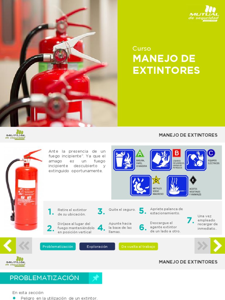 Manejo de Extintores Actualizada 07-22 | PDF