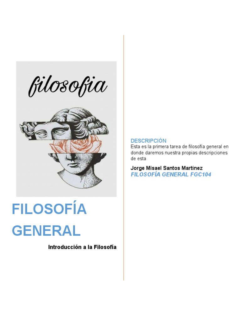 Tarea 1 de Filosofia General | PDF