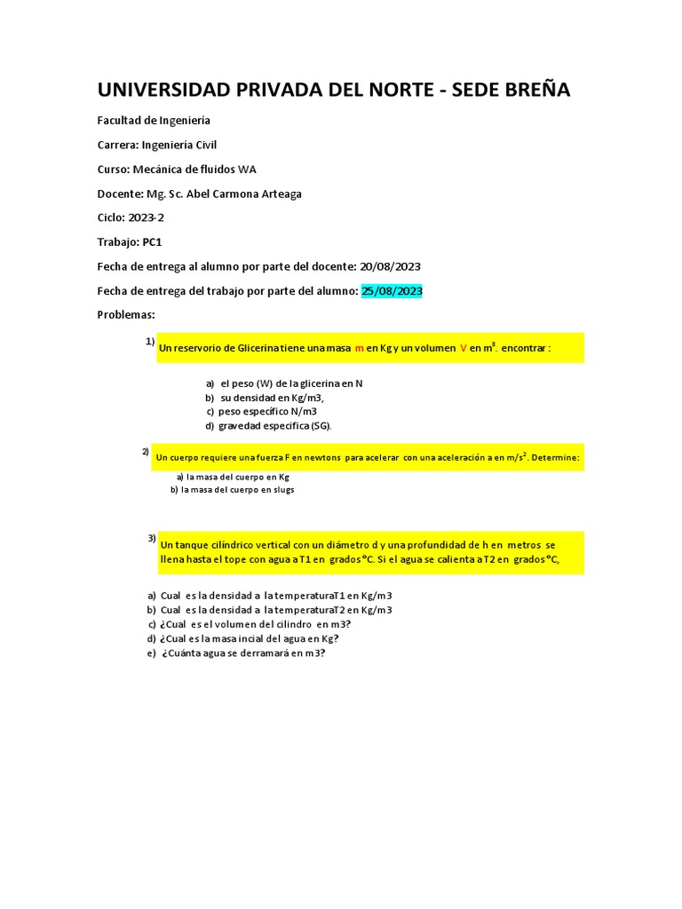 PC1 MF Wa | PDF | Líquidos | Viscosidad
