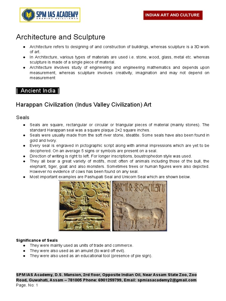 Harappan and Mauryan Artifacts Overview | PDF