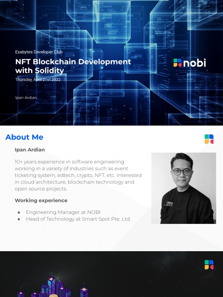 Ipan Ardian NFT Blockchain Development With Solidity 1 | PDF | Cryptocurrency | Computing