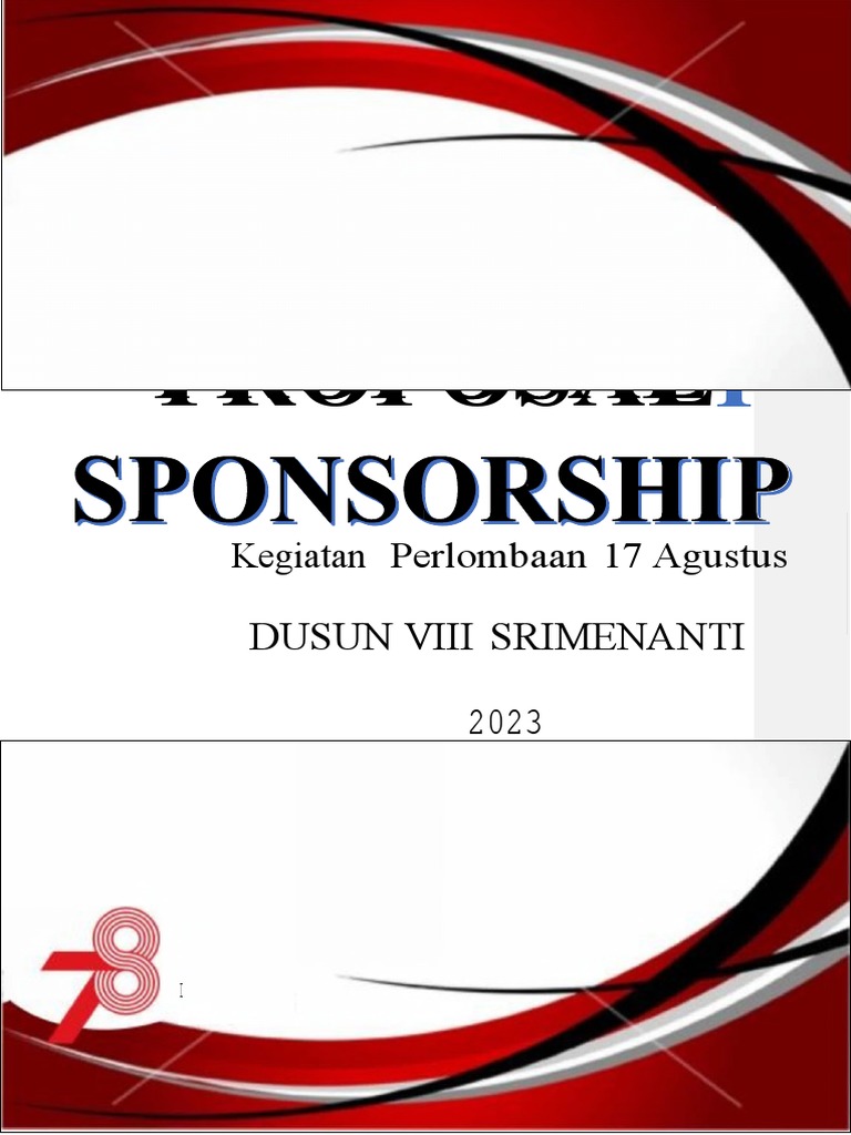 PROPOSAL SPONSORSHIP Kegiat An 17 Agustu | PDF