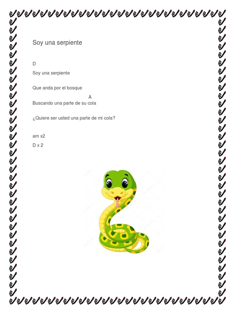 Letra de "Soy una Serpiente" | PDF