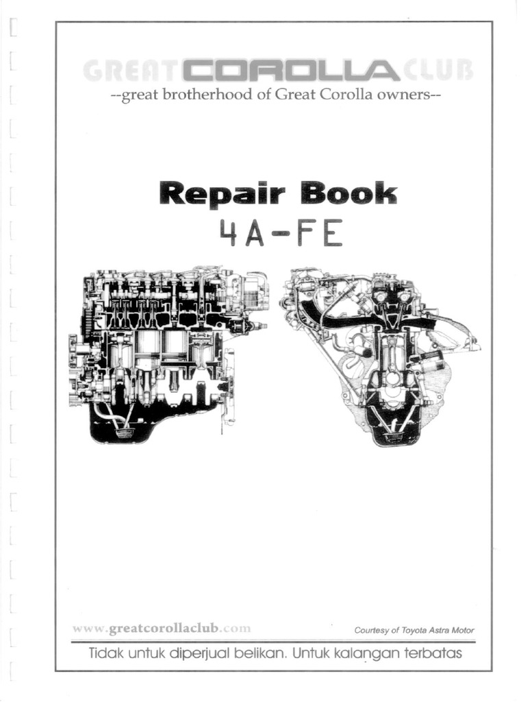 4afe Repair Book - GCC | PDF