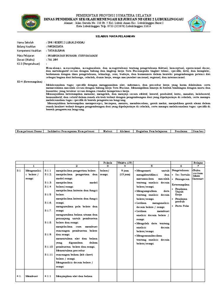 Silabus BLM Edit | PDF