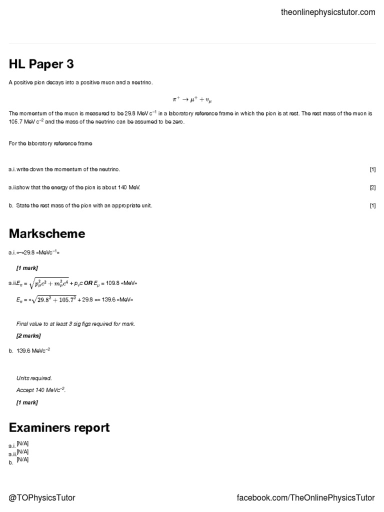 Particle Interactions and Decays Analysis | PDF | Elementary Particle ...