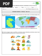 Atividade Adaptada Atmosfera Da Terra Ciencias | PDF | Atmosfera | Terra