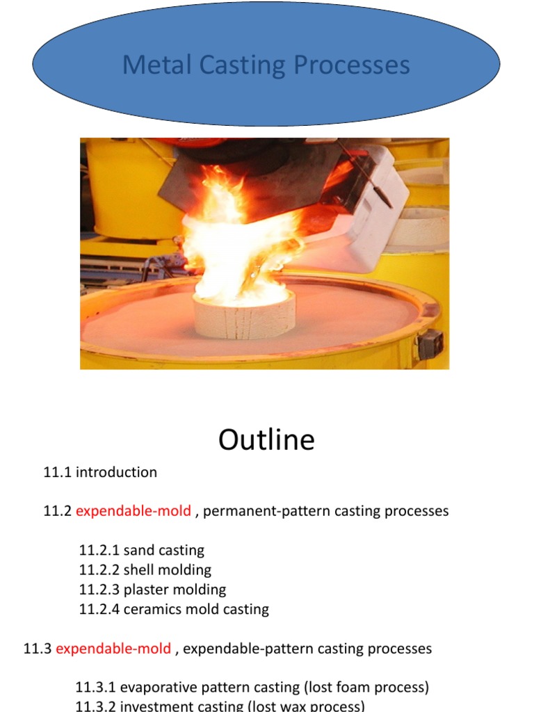 CHAPTER 11 Metal Casting Process | PDF | Casting | Chemistry