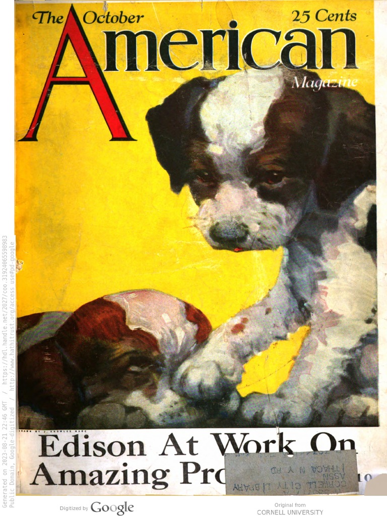 Edison - The Next World - The American Magazine, Oct 1920 | PDF