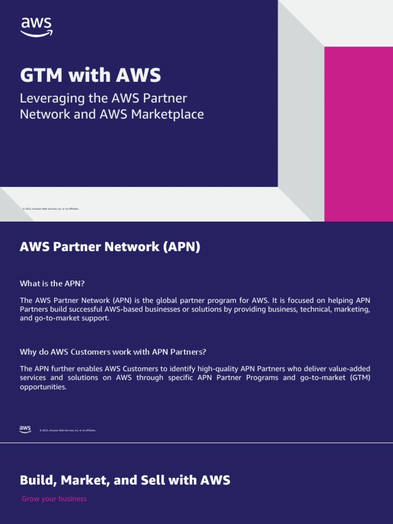 Presentation GTM Journey With AWS Partner Network and AWS Marketplace ...