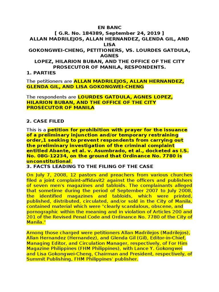 5 CASE DIGESTS - Madrilejos Vs Gatdula | PDF