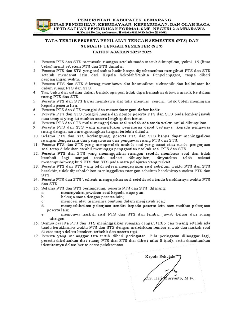Tatib Peserta Pas-Sas 2022 | PDF