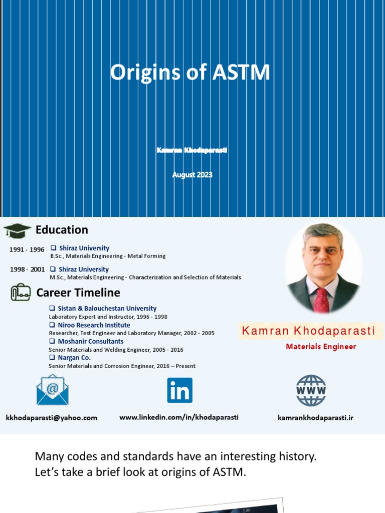Origins of ASTM | PDF